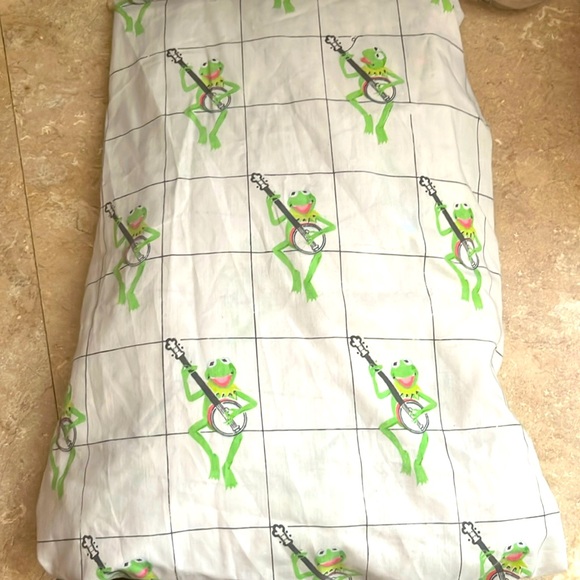 Sesame Street | Bedding | Vintage Kermit The Frog Multi Colored Fitted ...